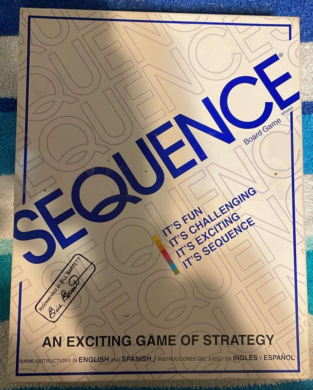 Sequence Board Game Modified 1995 - Etsy
