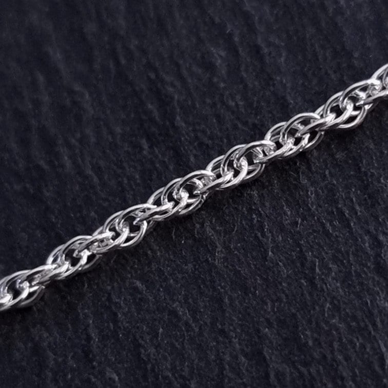 Silver Prince of Wales rope Chain 1.85mm 925 Sterling - Etsy
