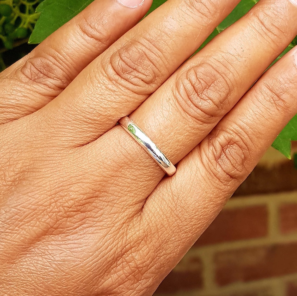 Plain Silver Ring Band Narrow Plain Silver Rings Men - Etsy UK