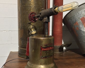 Vintage Steam Punk Torch Lamp. - Etsy