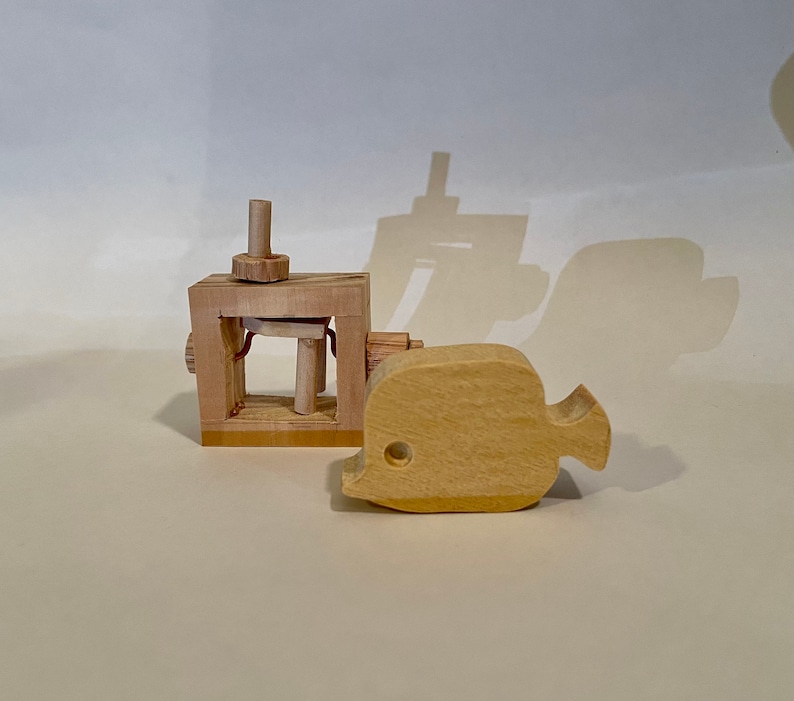 Pocket Automata, 1 Random Swimming Fish Made From Hardwood - Etsy