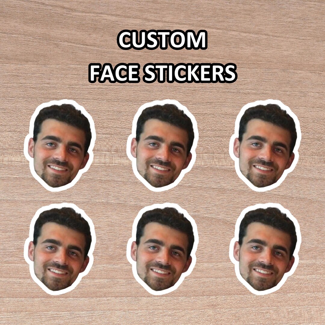 Custom Face Stickers – Personalized Photo Stickers – Fun Birthday ...