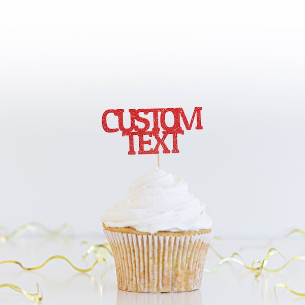 Personalized Cupcake Toppers - Etsy