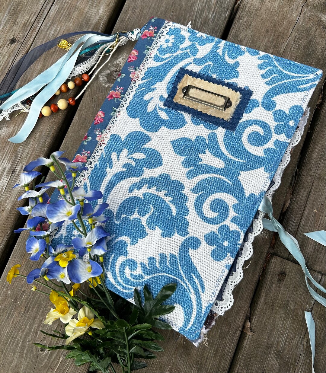 Blue Soft Cover Junk Journal/writing Journal - Etsy