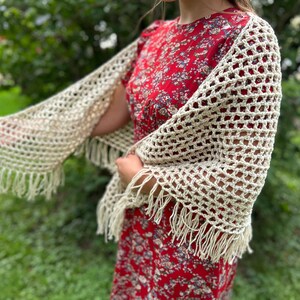 Crochet Shawl/reenactment Shawl/ Period Clothing - Etsy