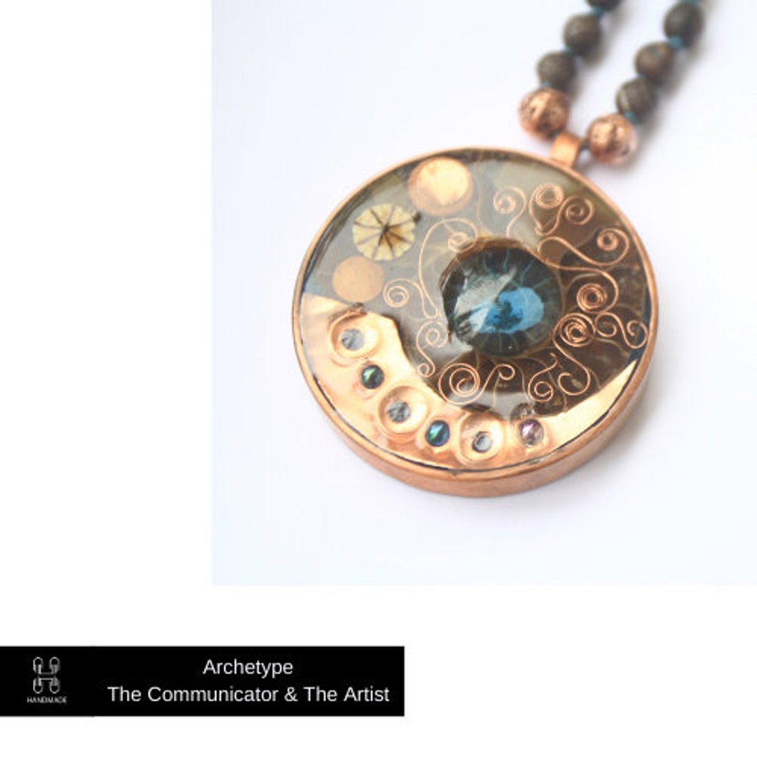 Orgonite Pendant UNIQUE Orgonite Talisman Body Guards EMF Protection ...