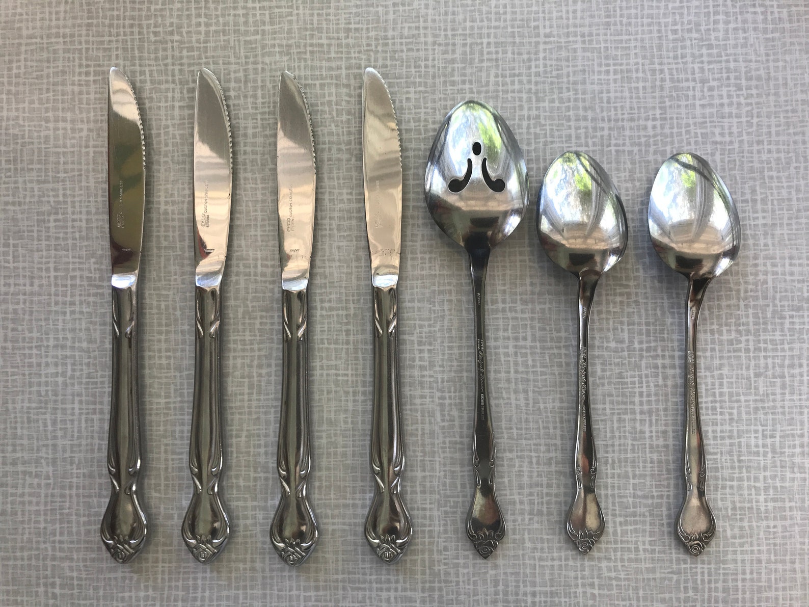 Ekco Eterna Stainless Steel Silverware / Flatware Regal Rose - Etsy