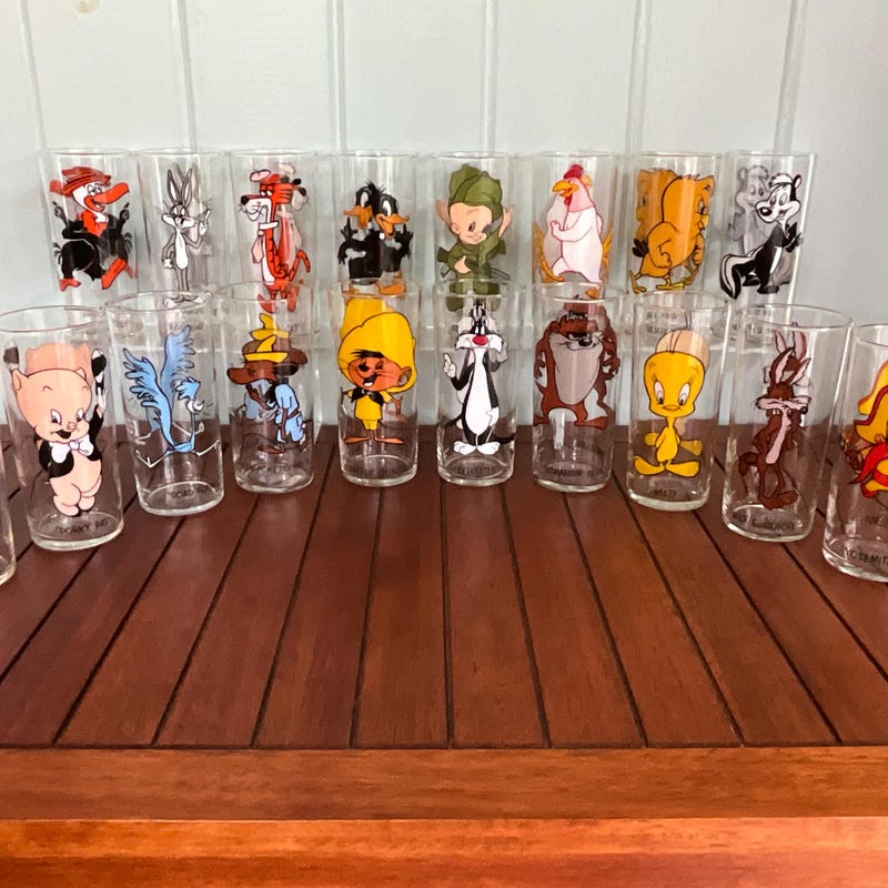 Cartoon Pepsi Glass - Etsy