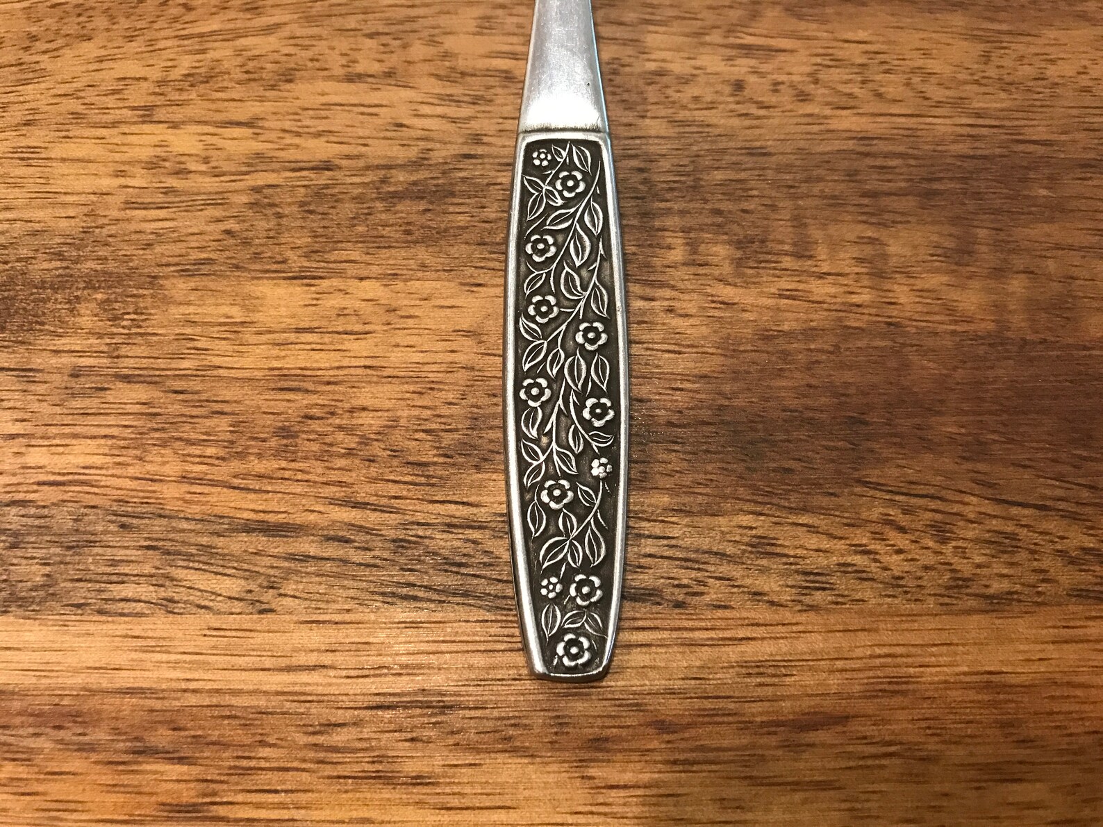 Mid Century Flower Handle Stainless Steel Japan Flatware / - Etsy