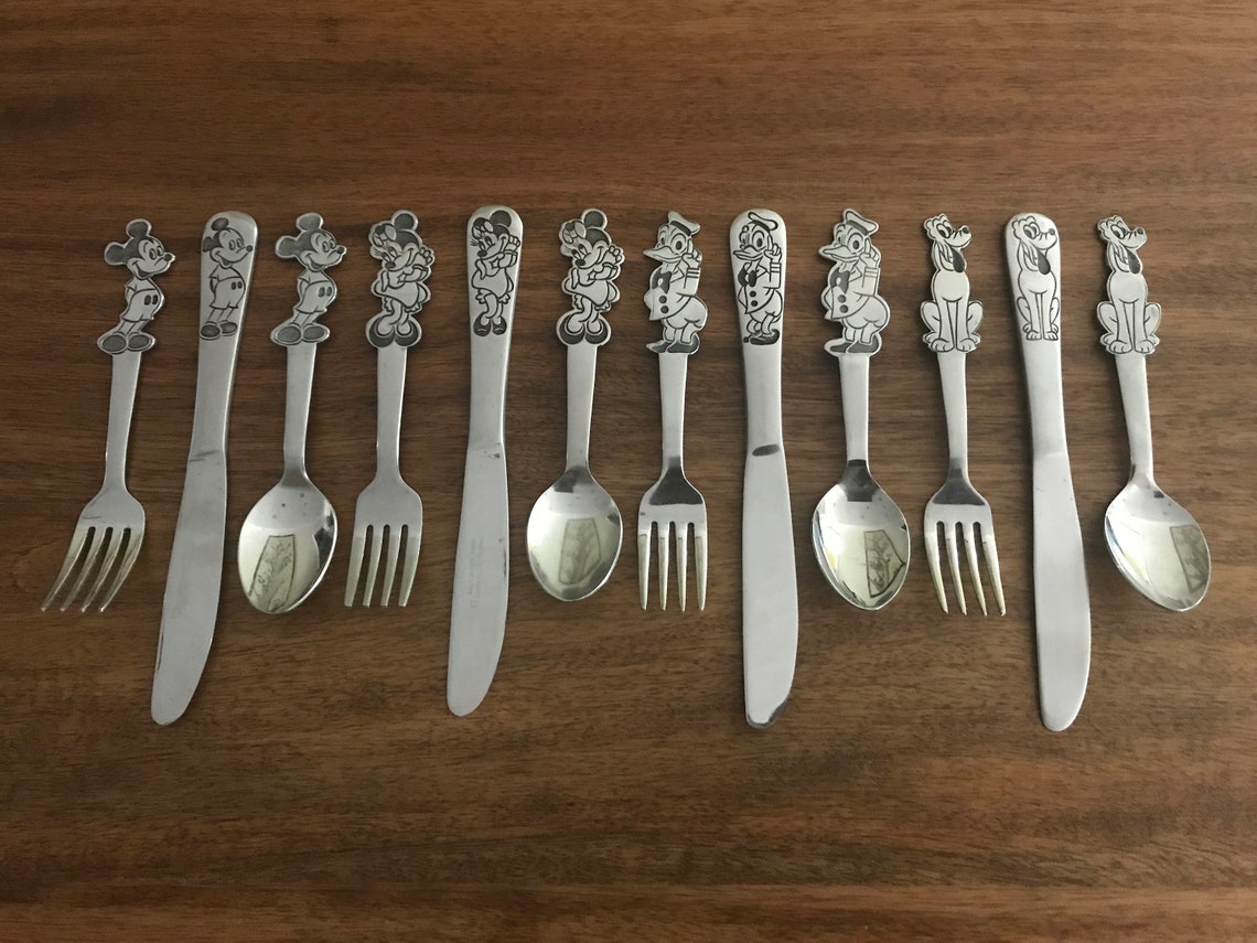 One Walt Disney Stainless Steel Youth Silverware / Flatware - Fork ...