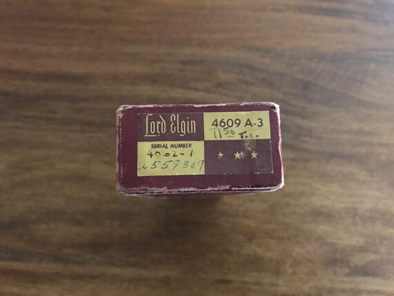 Vintage Lord Elgin Watch Box - Gem