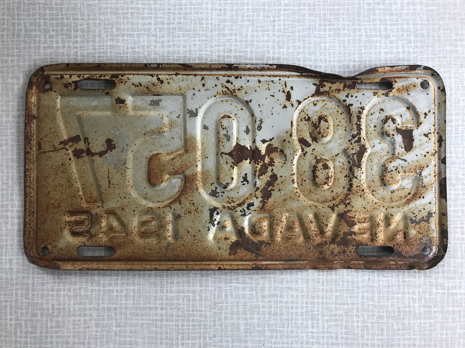 One Vintage License Plate - Nevada 1940, 1945, 1946 - Etsy
