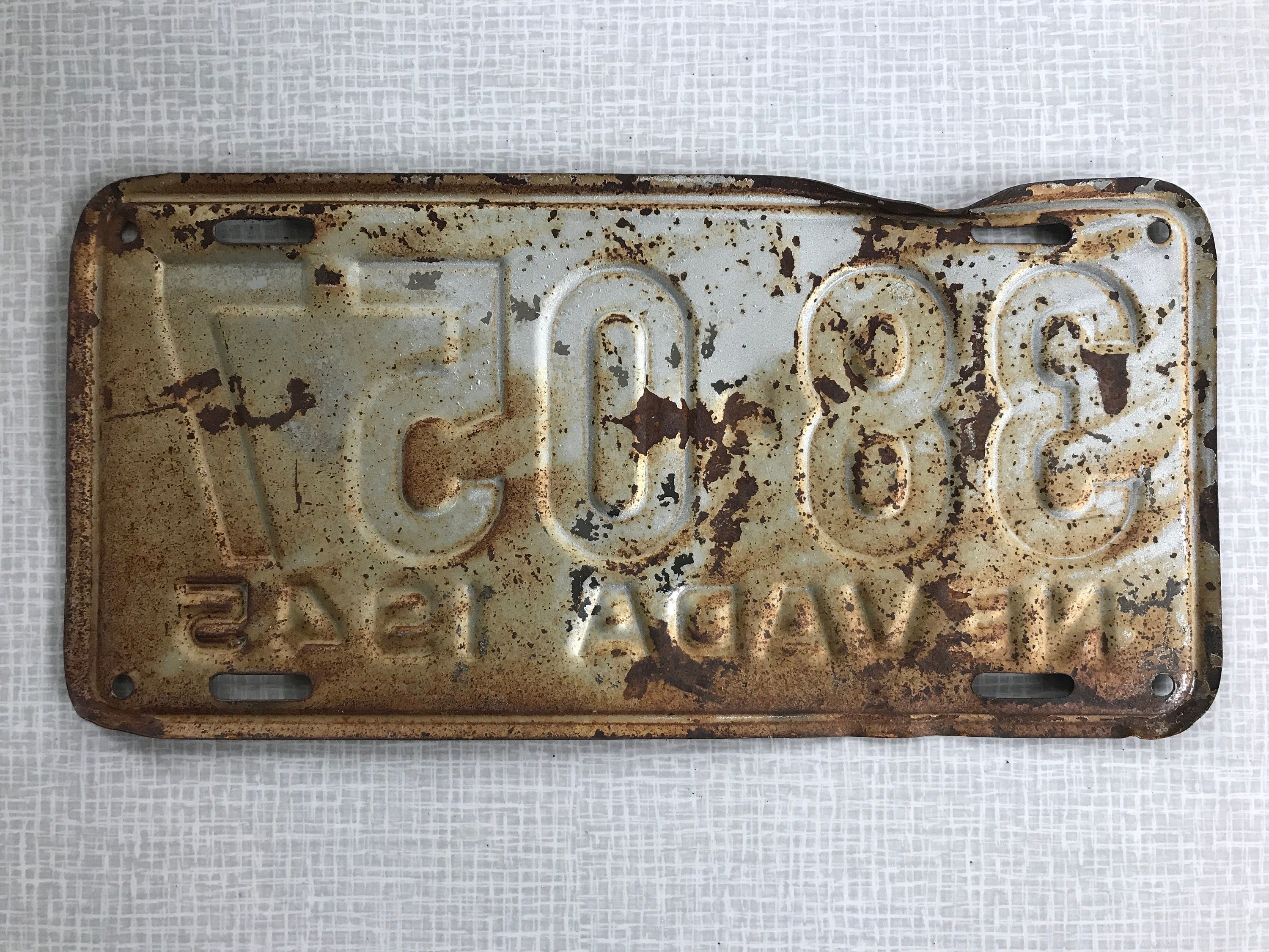 One Vintage License Plate - Nevada 1940, 1945, 1946 - Etsy