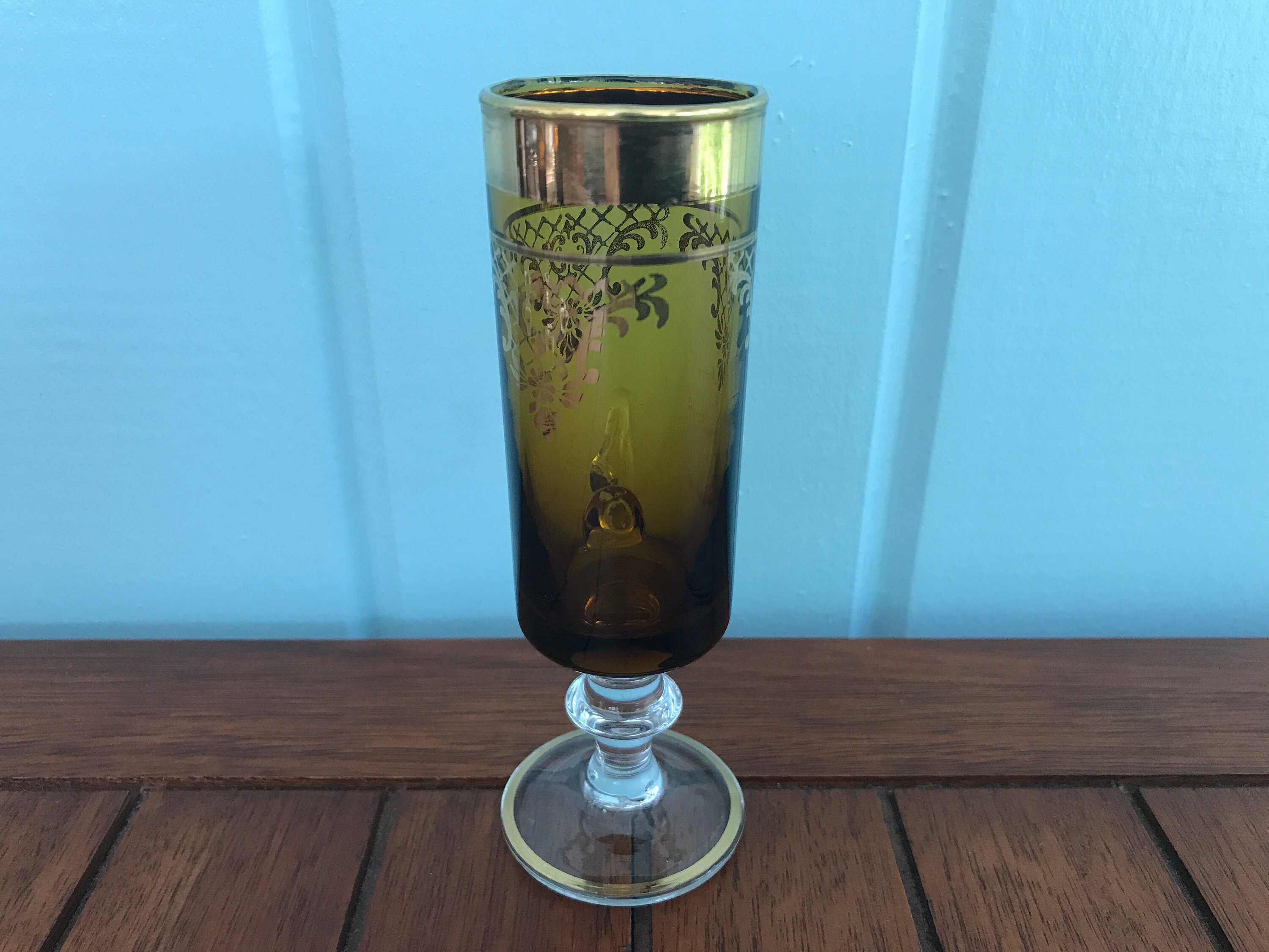 Five Brown Aperitif Glasses / Pousse Cafe Glasses / Liqueur | Etsy