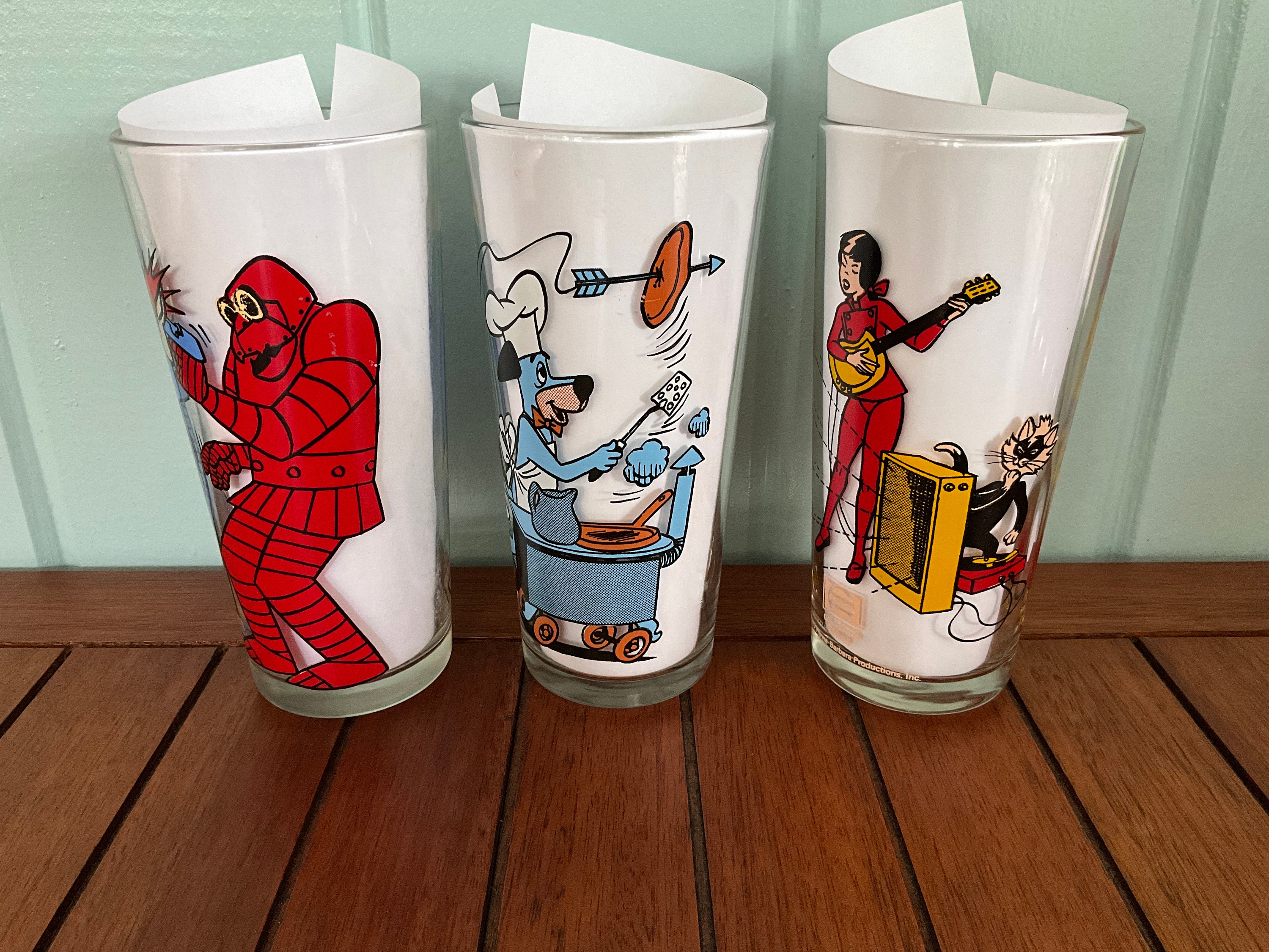 One 1977 Hanna Barbera Pepsi Collector Series Glass - Dynomutt, Huck ...