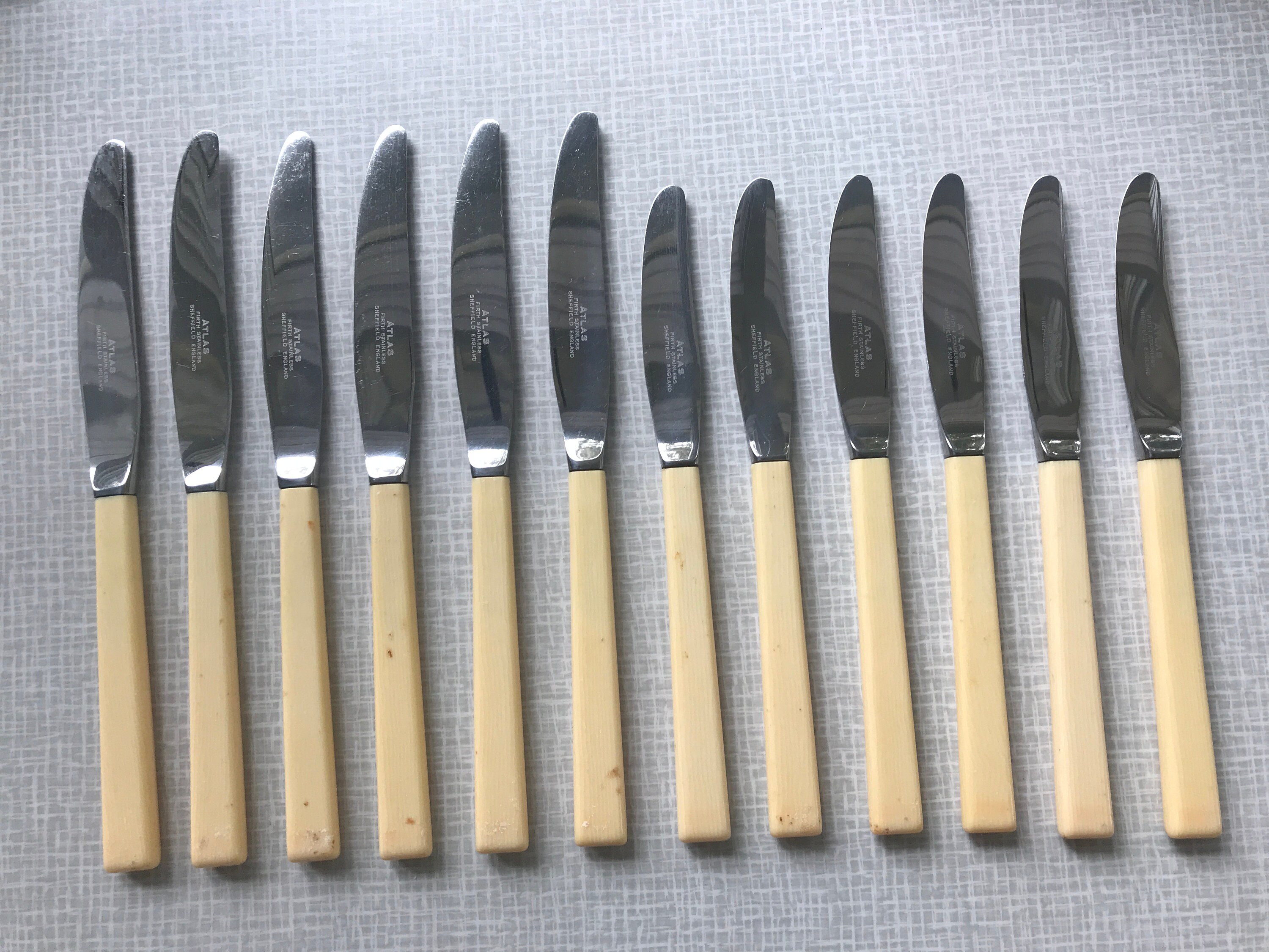 Atlas Firth Staybrite Flatware Set With Celluloid Knife | Etsy