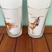 Set of Four Vintage French Gold Farm Animal Glasses - Cow, Goat, Pig ...