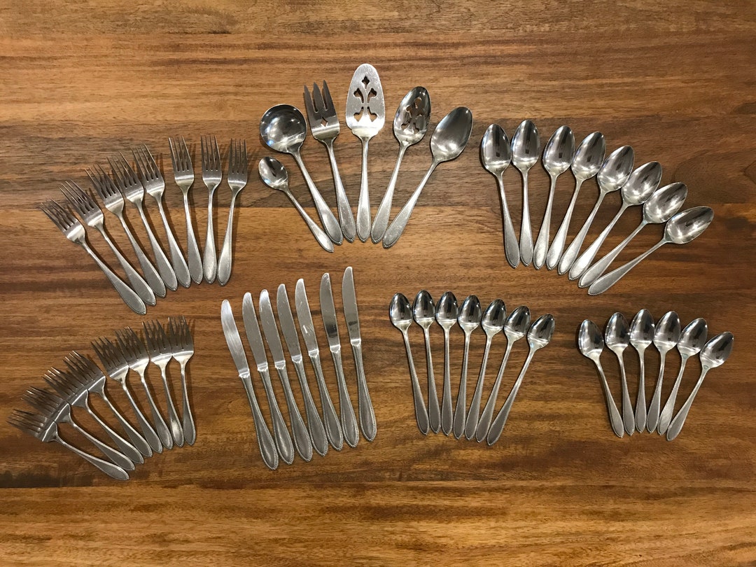 Interpur Stainless Silverware / Flatware - INR5 Brushed Handle With ...