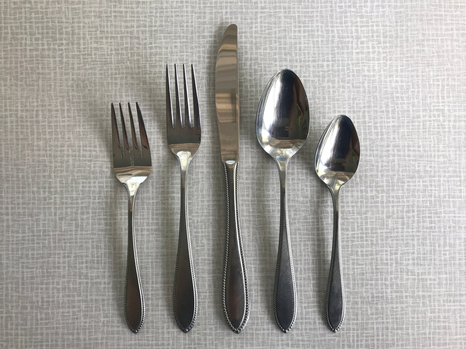 Interpur Stainless Silverware / Flatware INR5 Brushed Handle - Etsy