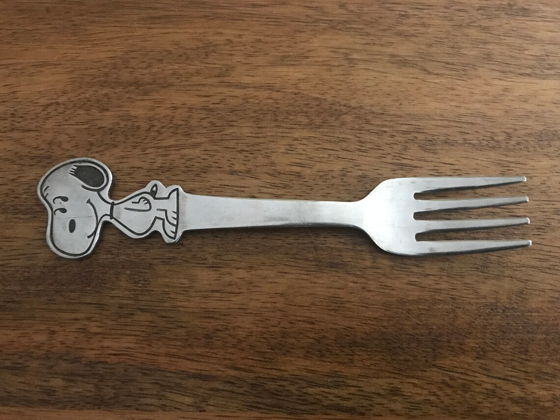 Peanuts Snoopy Stainless Steel Youth Silverware / Flatware Set | Etsy