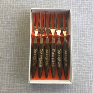 Six Bronze Plated Walt Disney Disneyland Silverware / Flatware in ...