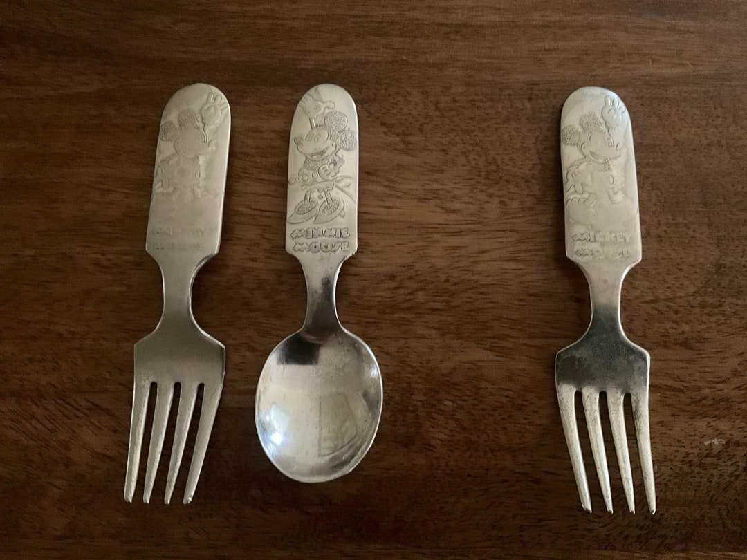 Walt Disney Fairfield Silverplate Mickey Mouse Toddler / Baby ...