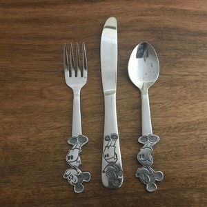 One Walt Disney Stainless Steel Youth Silverware / Flatware - Fork ...