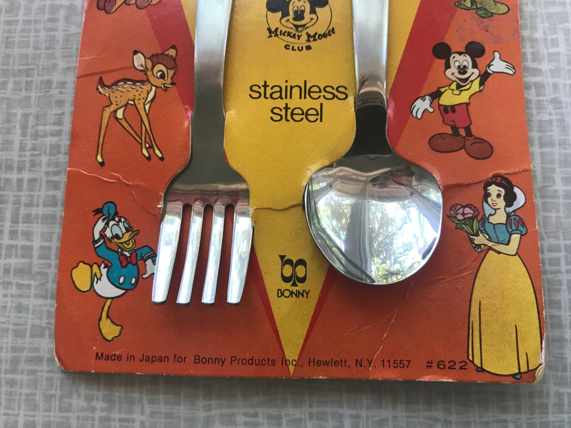 Walt Disney Mickey Mouse Stainless Steel Toddler Baby | Etsy