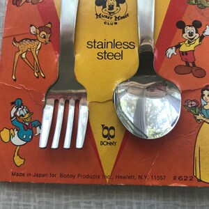 Walt Disney Mickey Mouse Stainless Steel Toddler Baby Silverware ...
