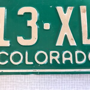 One Vintage License Plate - Dealer Plate - Colorado - Etsy