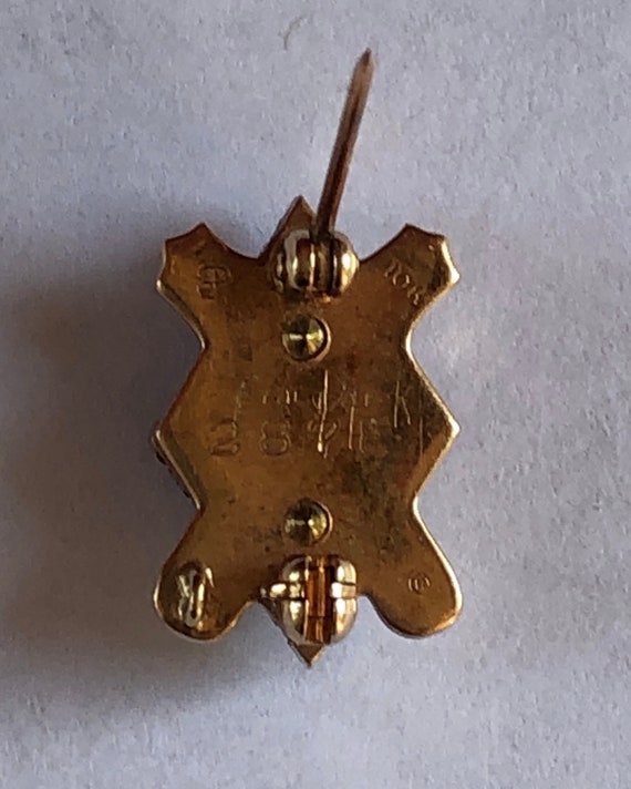 Pi Kappa Alpha Fraternity Pledge / Badge Pin - Gem