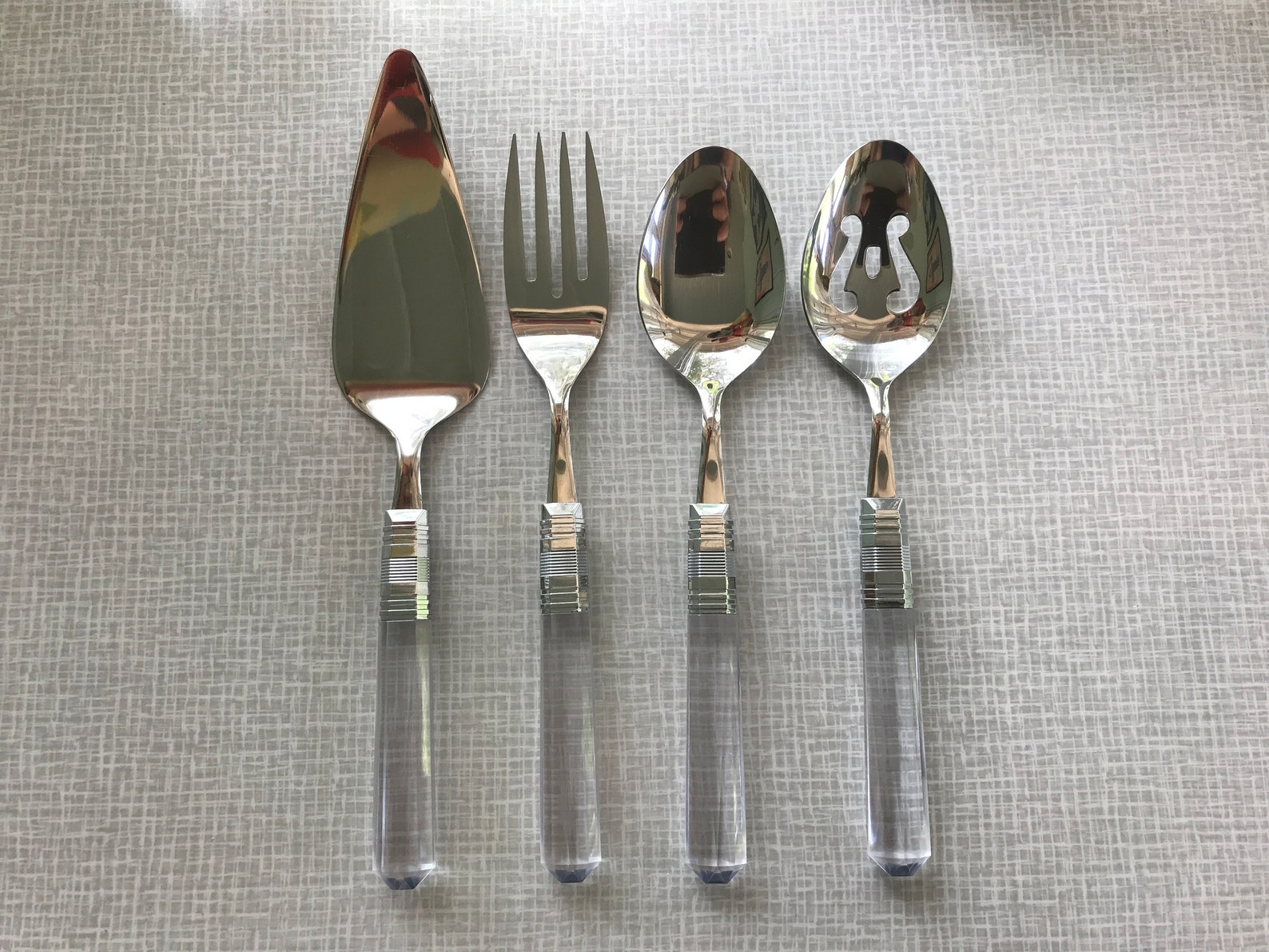 Regent Sheffield Silverware / Flatware Clear Handle Serving | Etsy