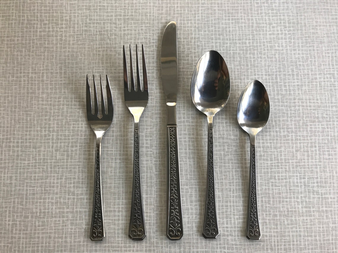 One Mid Century Interpur Stainless Silverware / Flatware | Etsy