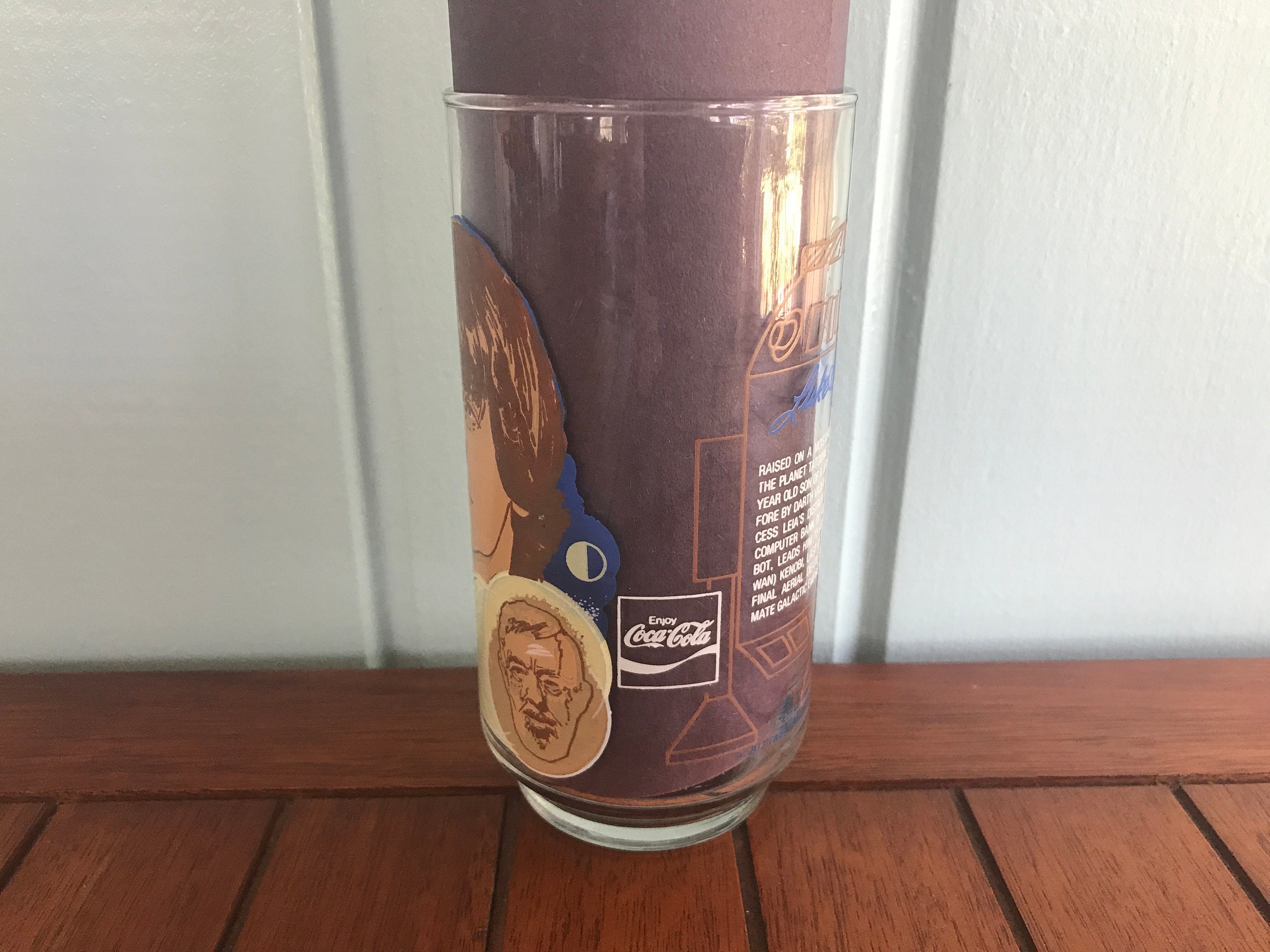 1977 Star Wars Burger King Coca-Cola Glass Luke Skywalker | Etsy