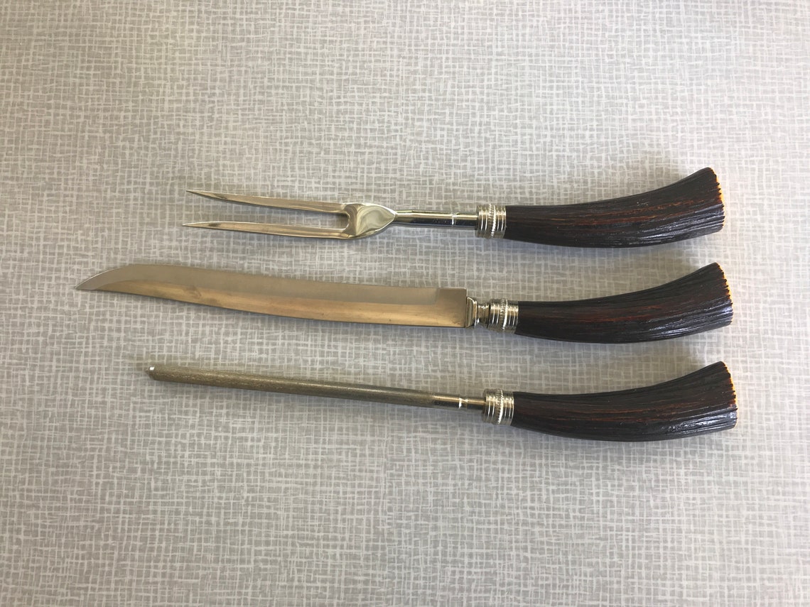 Washington Forge Carving Set and Forgecraft Steak Knife Set | Etsy
