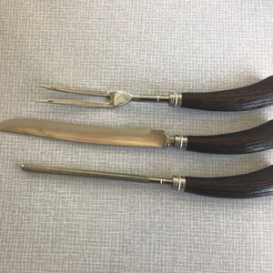 Washington Forge Carving Set and Forgecraft Steak Knife Set With Faux ...