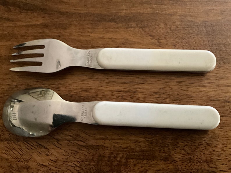 Holiday / Christmas Youth Silverware / Flatware - Fork and Spoon ...