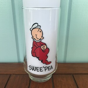 One 1975 Coca-cola Kollect-a-set Series Popeye Glass Olive - Etsy