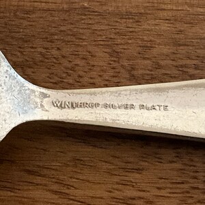 Winthrop Silver Plate Toddler / Baby Silverware / Flatware - Three ...