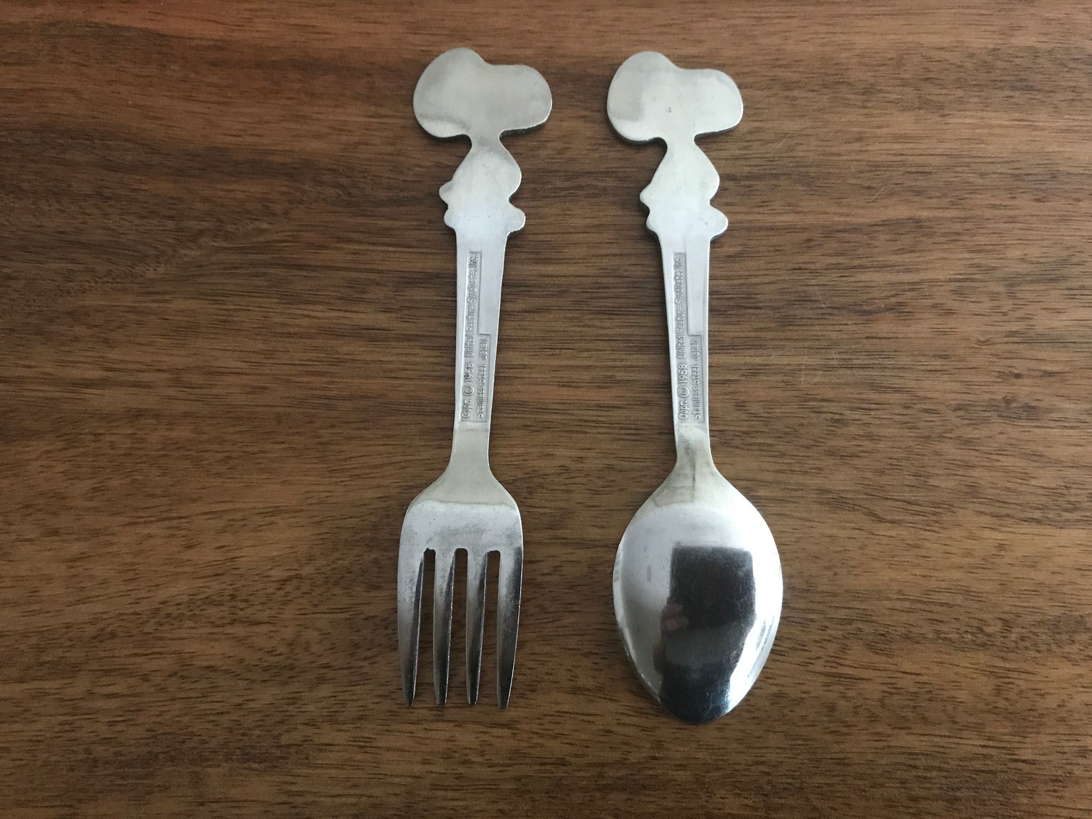 Peanuts Snoopy Stainless Steel Youth Silverware / Flatware Set | Etsy