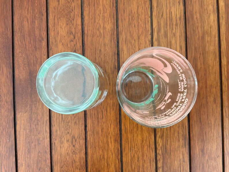 One Vintage Hazel Atlas Alphabet / Letters Glasses - B is for Bunny, D ...
