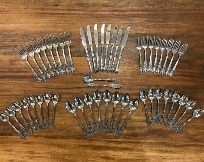 Stanley Roberts Rogers Stainless Flatware / Silverware Complete Set ...