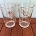 Set of Four Vintage French Gold Farm Animal Glasses - Cow, Goat, Pig ...