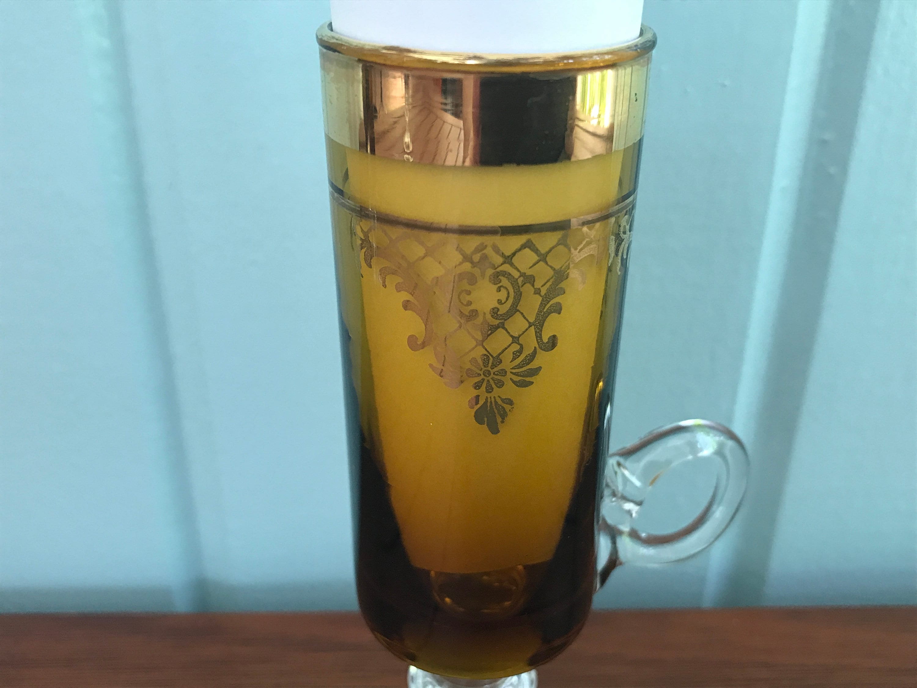 Five Brown Aperitif Glasses / Pousse Cafe Glasses / Liqueur | Etsy