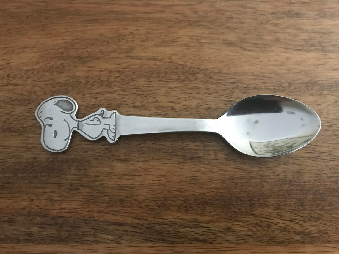Peanuts Snoopy Stainless Steel Youth Silverware / Flatware Set | Etsy