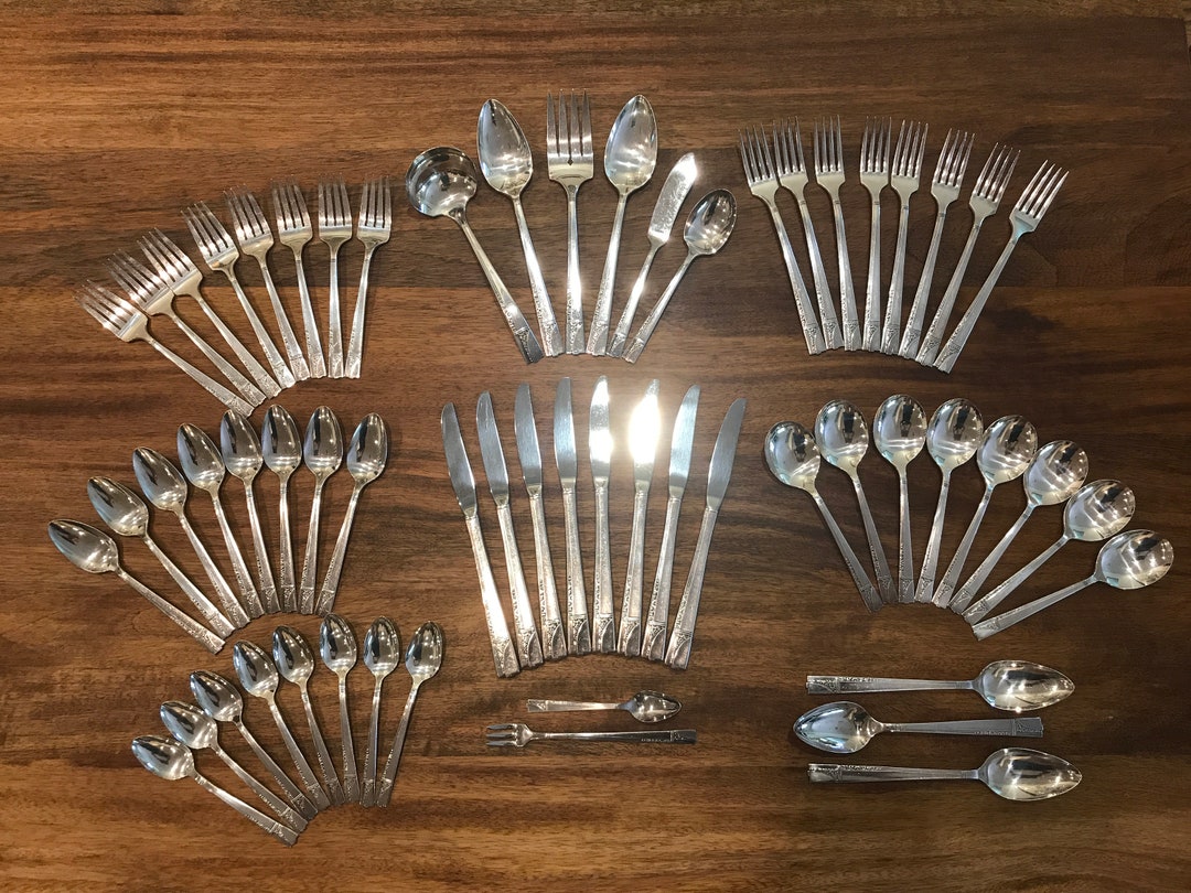Vintage Oneida Silver Nobility Plate Silverplate Silverware / Flatware ...