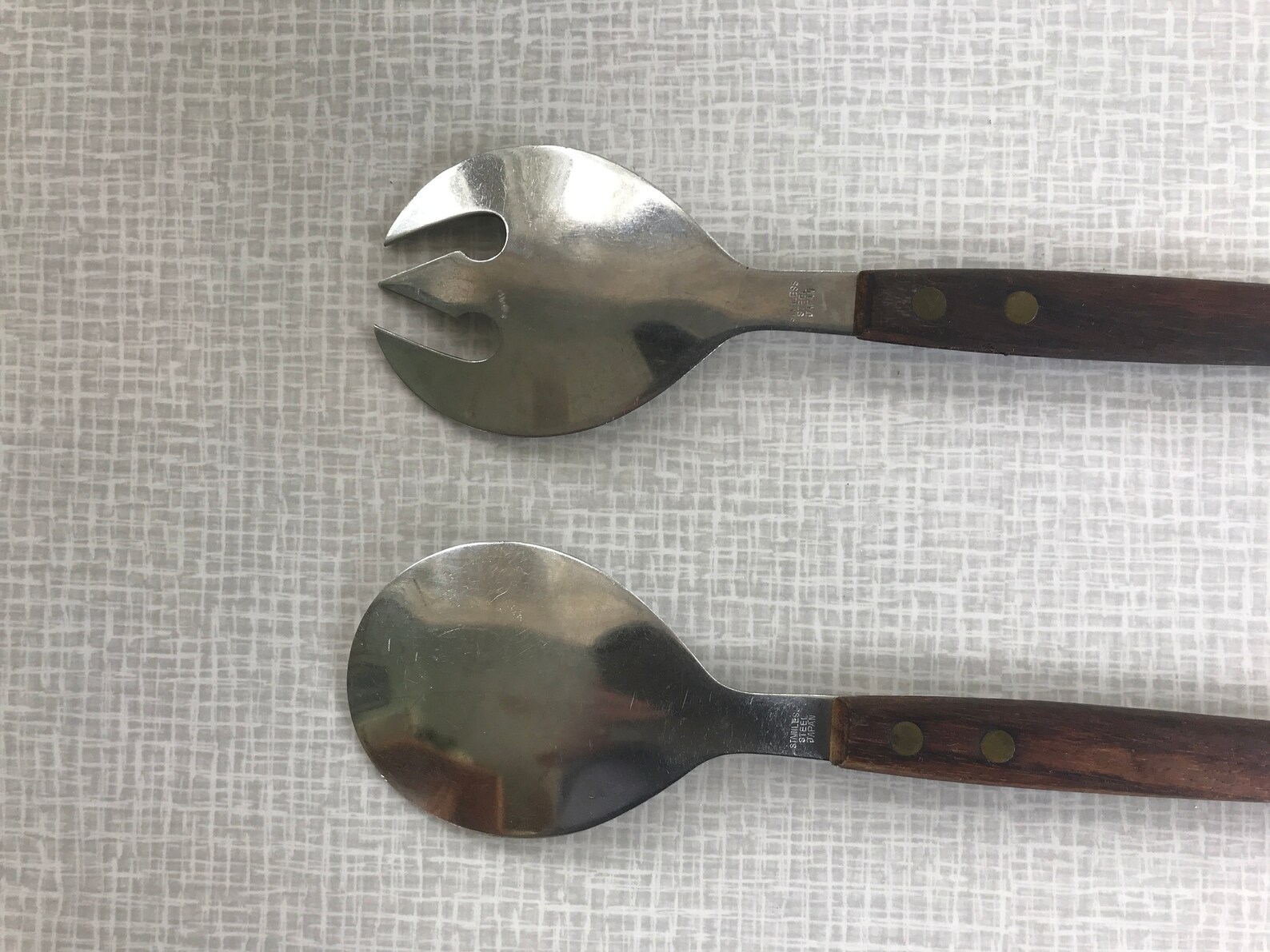 Mid Century Danish Modern Wood Handle Silverware / Flatware - Etsy