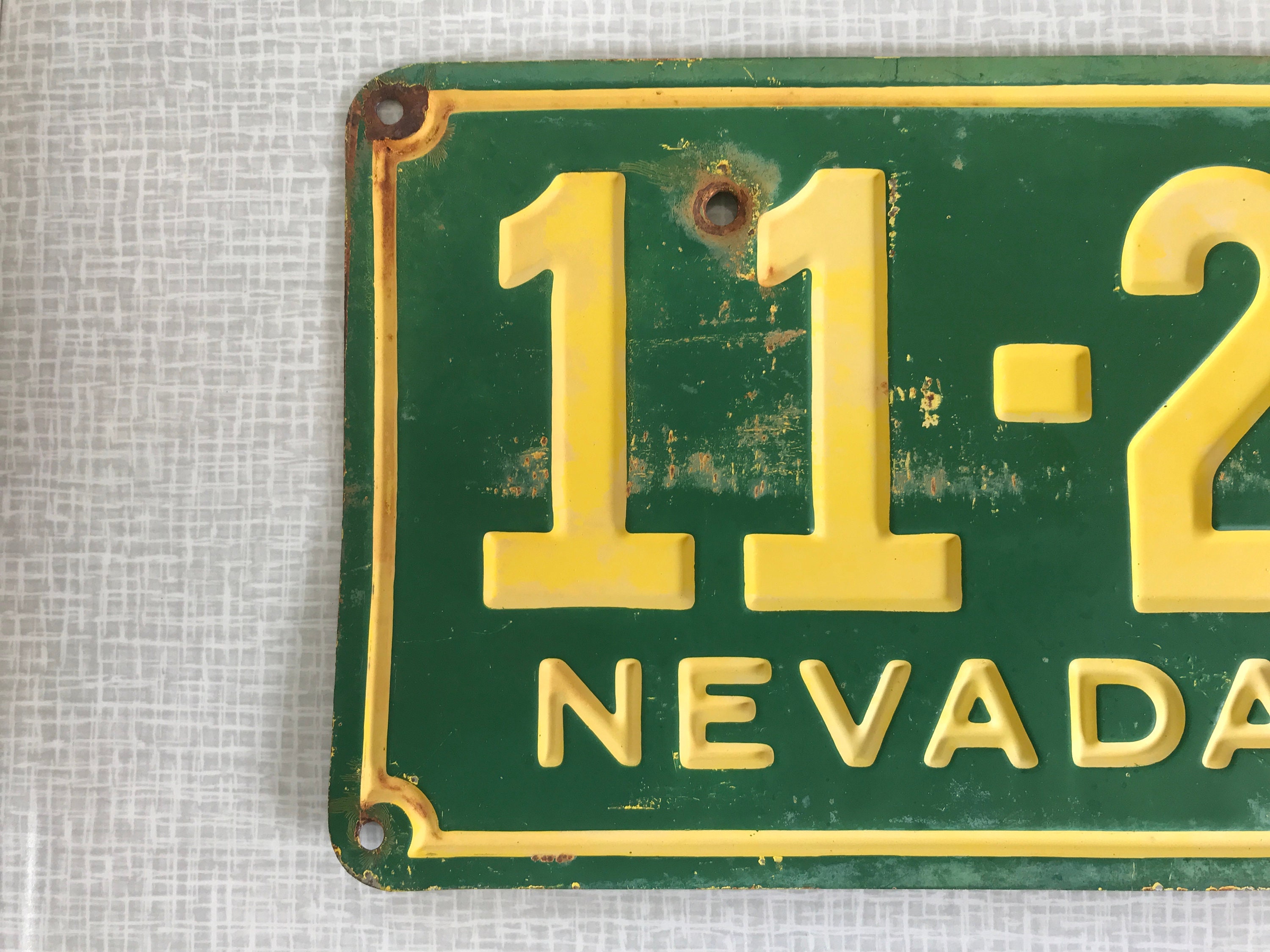 1927 Vintage License Plate Nevada - Etsy UK