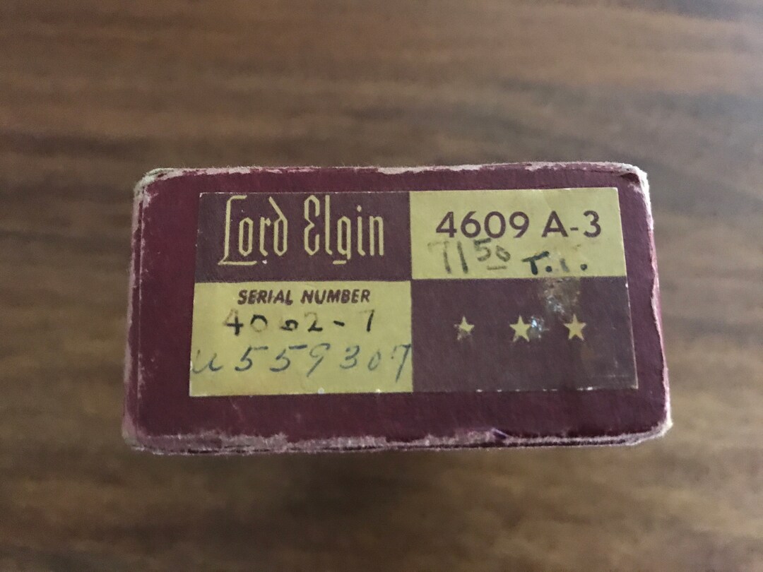 Vintage Lord Elgin Watch Box - Etsy