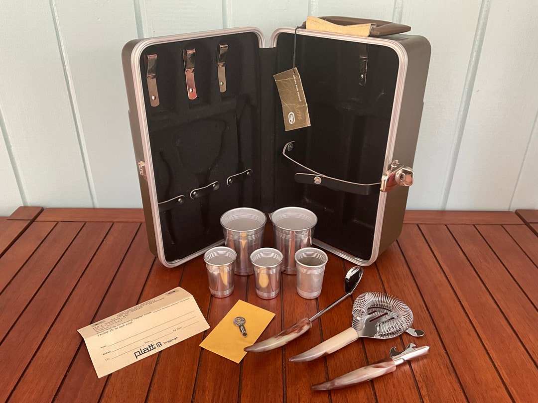Vintage Platt Boltsron Travel Bar / Cocktail Case / Portable - Etsy